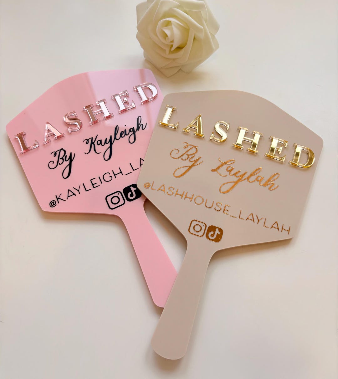 Custom "lashed" Acrylic Mirror Prop: Lash Tech Gift, Salon Decor - Etsy