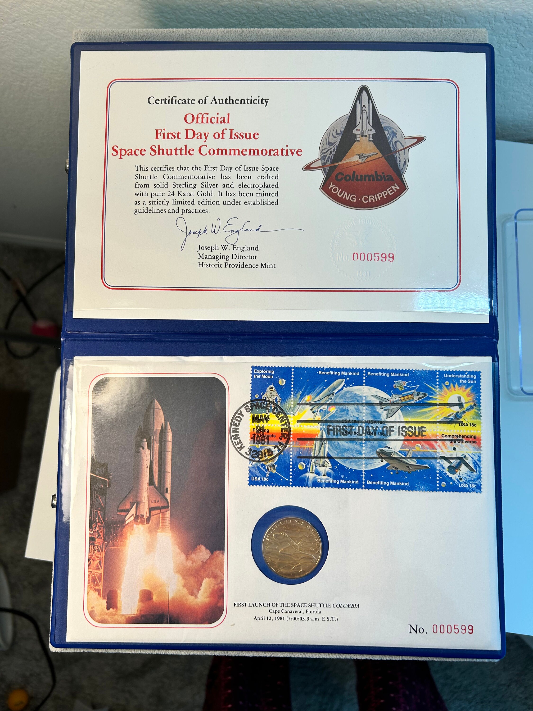 Space Shuttle First Day Issue Value