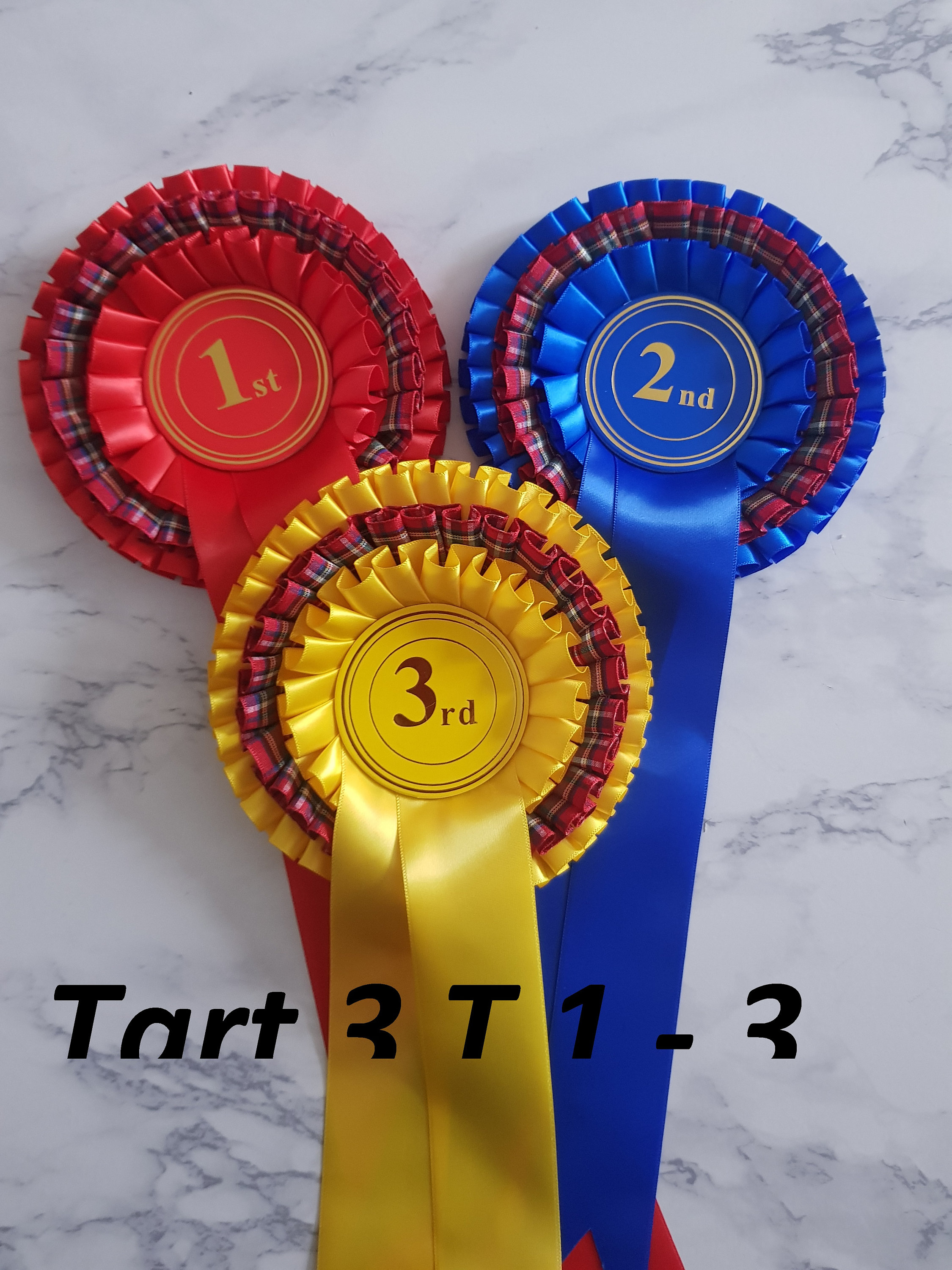 1st to 3rd Place Show Rosettes - Etsy