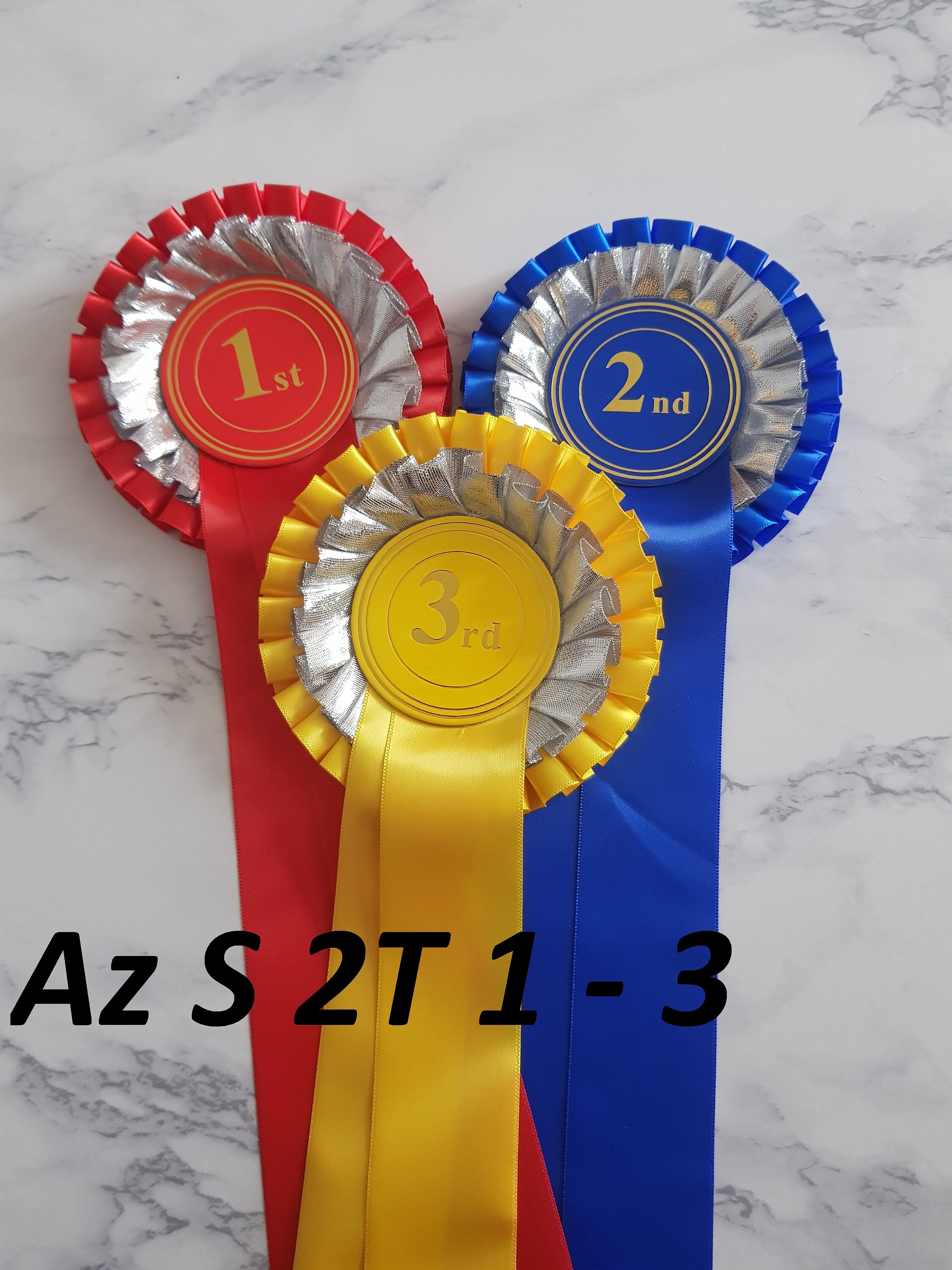 1st to 3rd Place Show Rosettes - Etsy