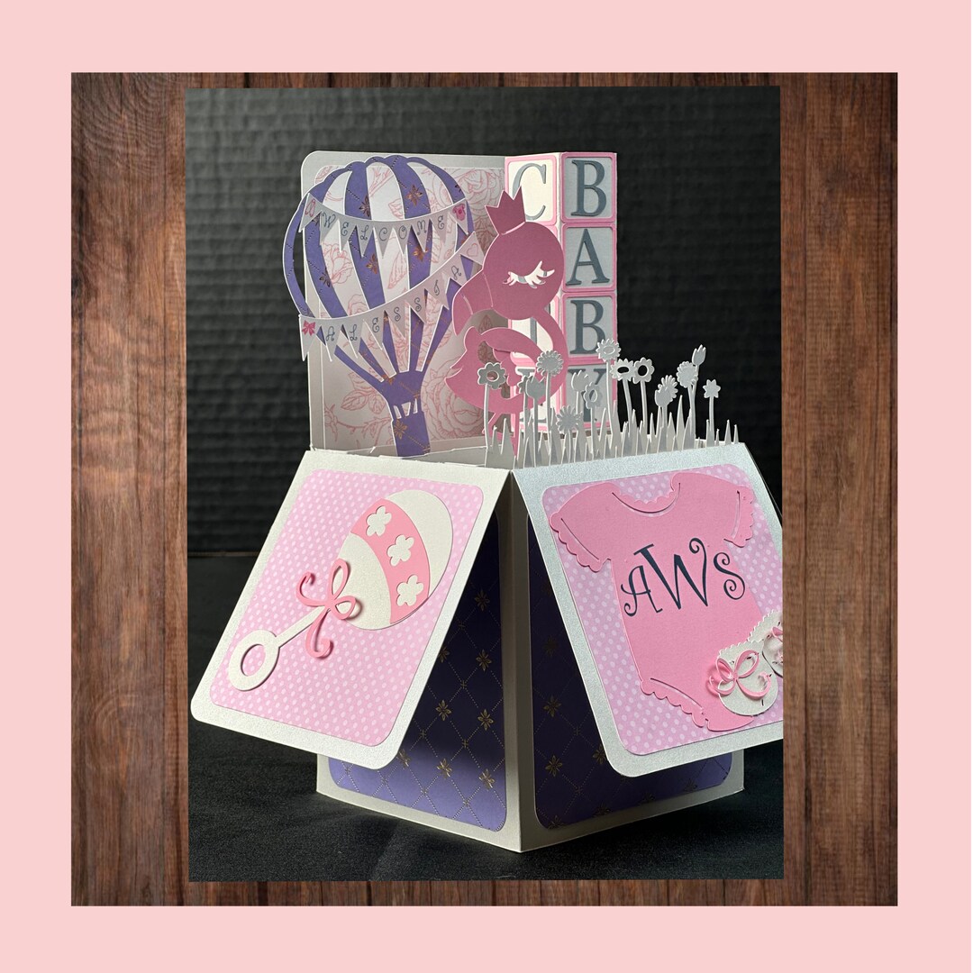 Baby Pop-up Box Card - Etsy