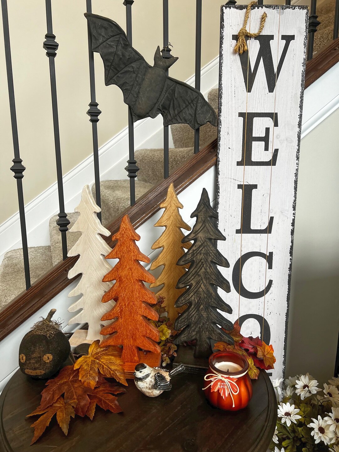 Rustic Wooden Pine Trees Used to Stage Nativity Scene Willow - Etsy