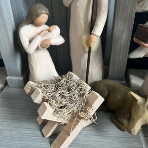 Nativity Manger Cradle (cradle With Bedding Only - Does Not Include Any ...