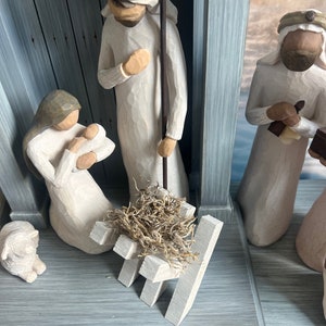 Nativity Manger Cradle (cradle With Bedding Only - Does Not Include Any ...