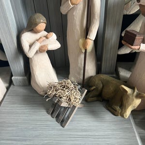 Nativity Manger Cradle (cradle With Bedding Only - Does Not Include Any ...