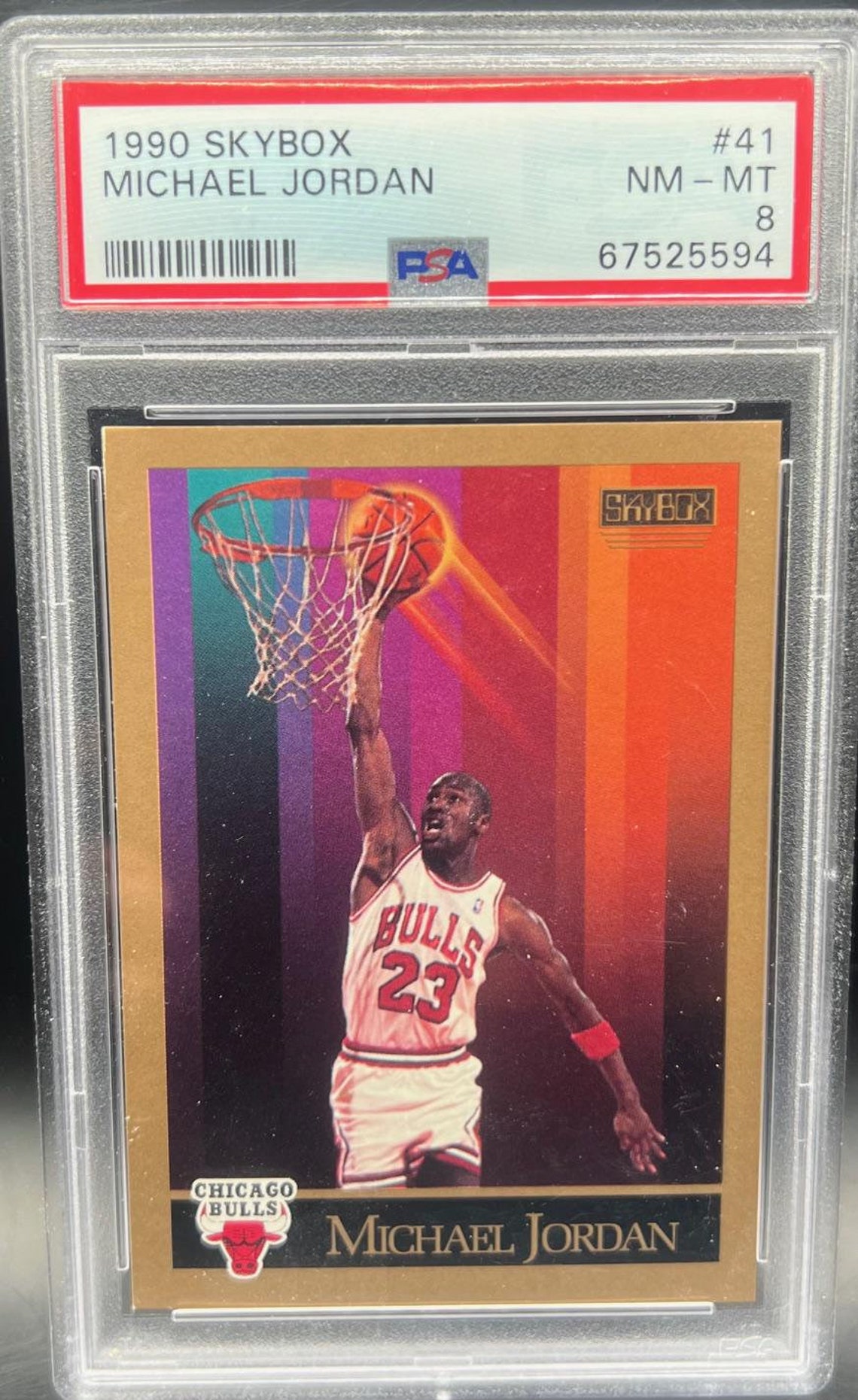 1990 Skybox 41 MICHAEL JORDAN Chicago Bulls PSA 8 Nm-mt Graded ...