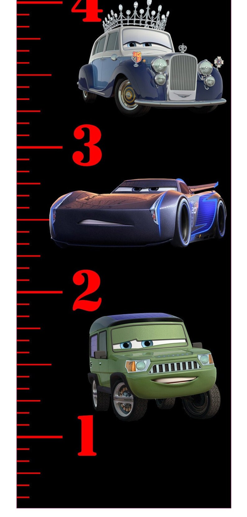 Life Size 6ft Cars Growth Chart - Etsy