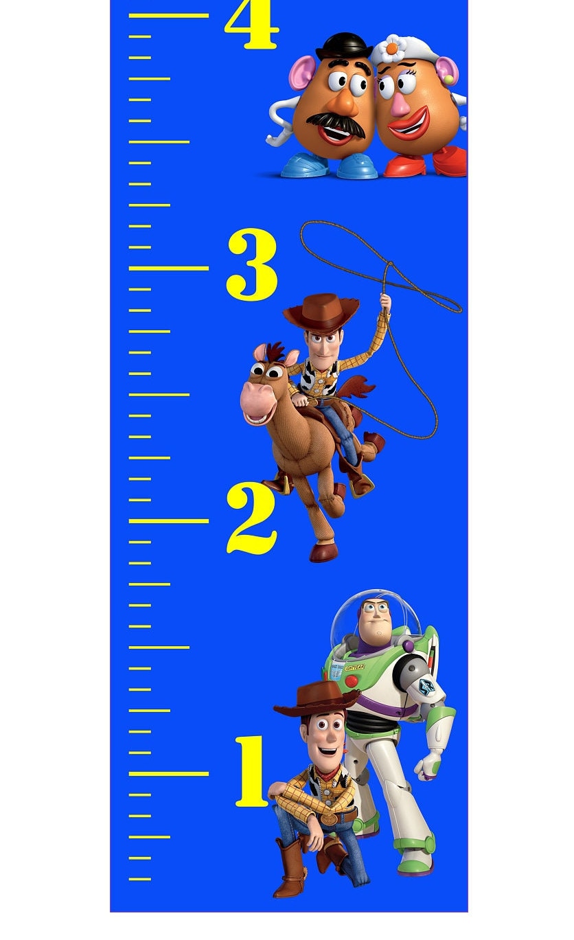 Toy Story 6FT Life Size Growth Chart - Etsy