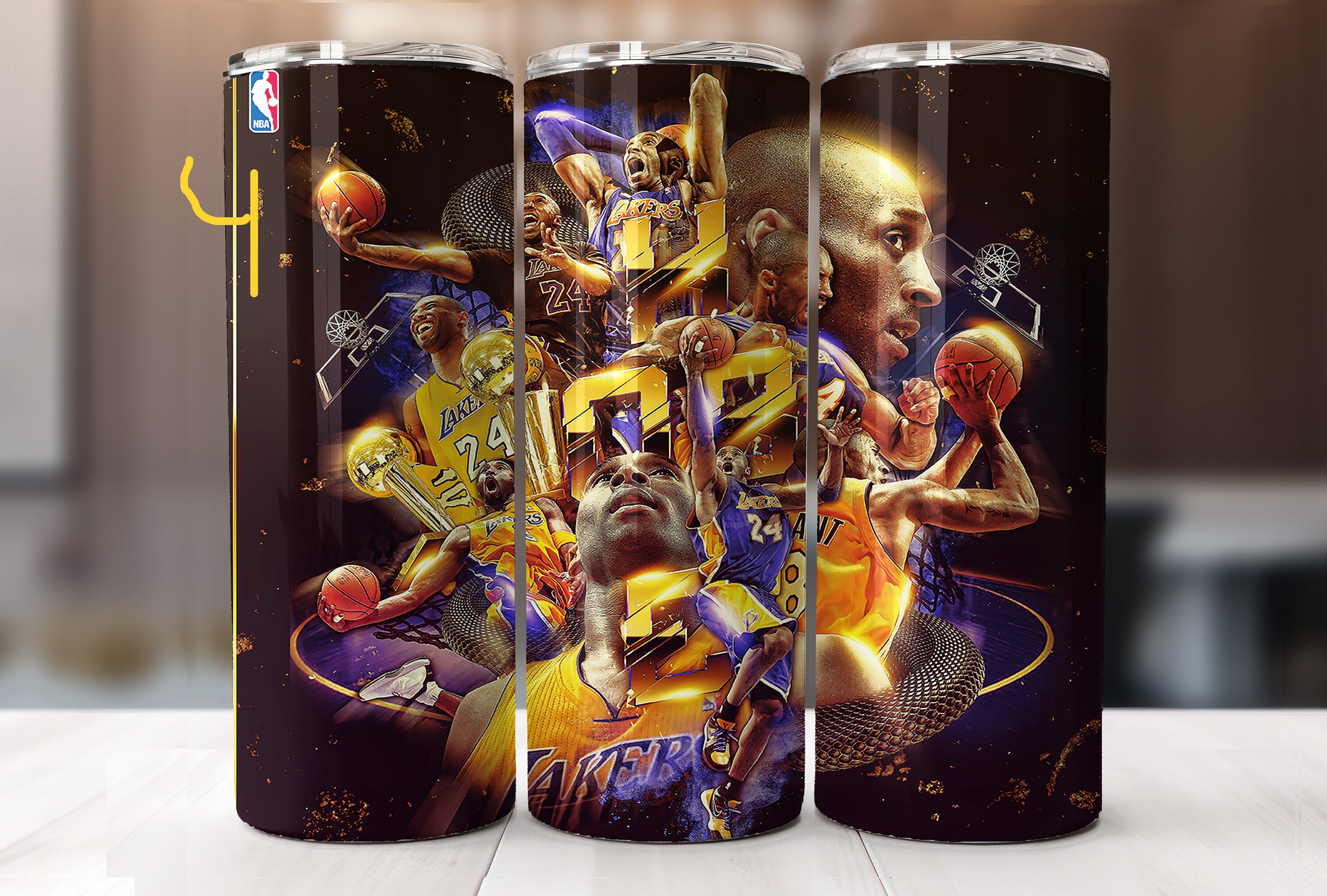 Kobe Bryant 20oz Tumbler With Slide Lid and Straw - Etsy