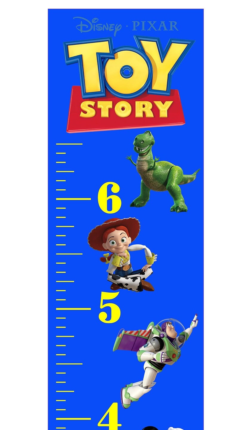 Toy Story 6FT Life Size Growth Chart - Etsy