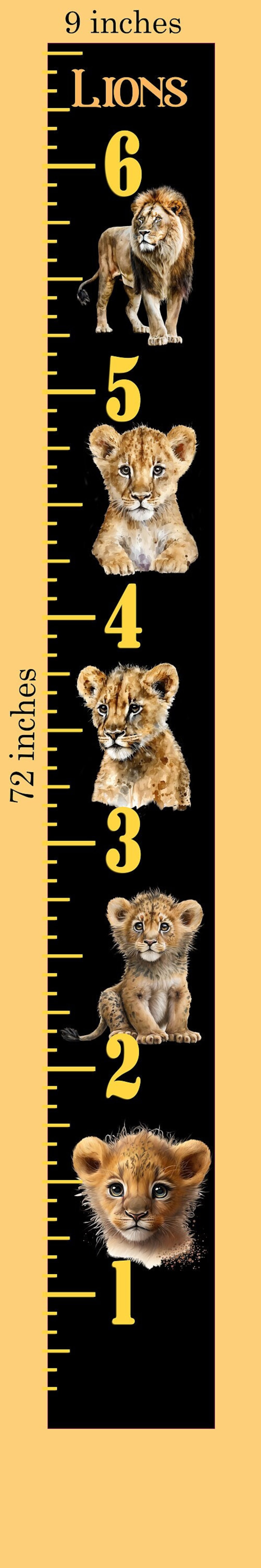Lion Life Size Growth Chart - Etsy