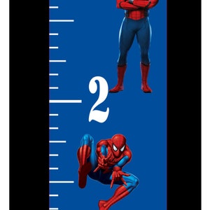 Spiderman Life Size Growth Chart - Etsy