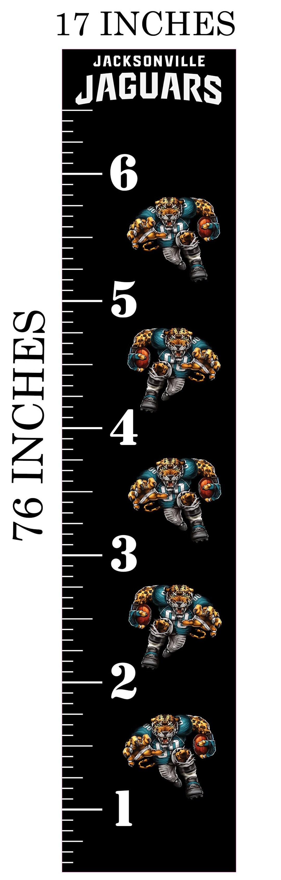 Life Size Jacksonville Jaguars Growth Chart - Etsy