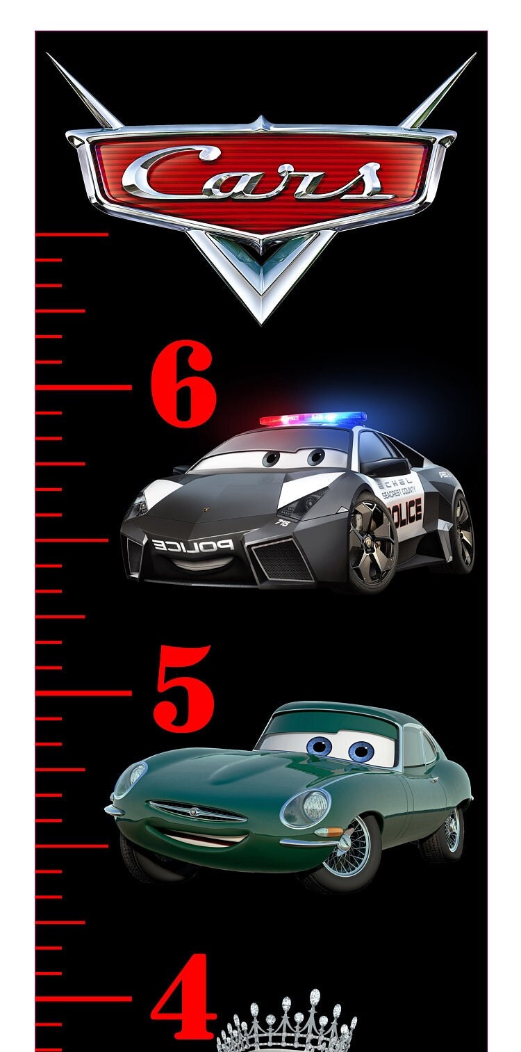 Life Size 6ft Cars Growth Chart - Etsy
