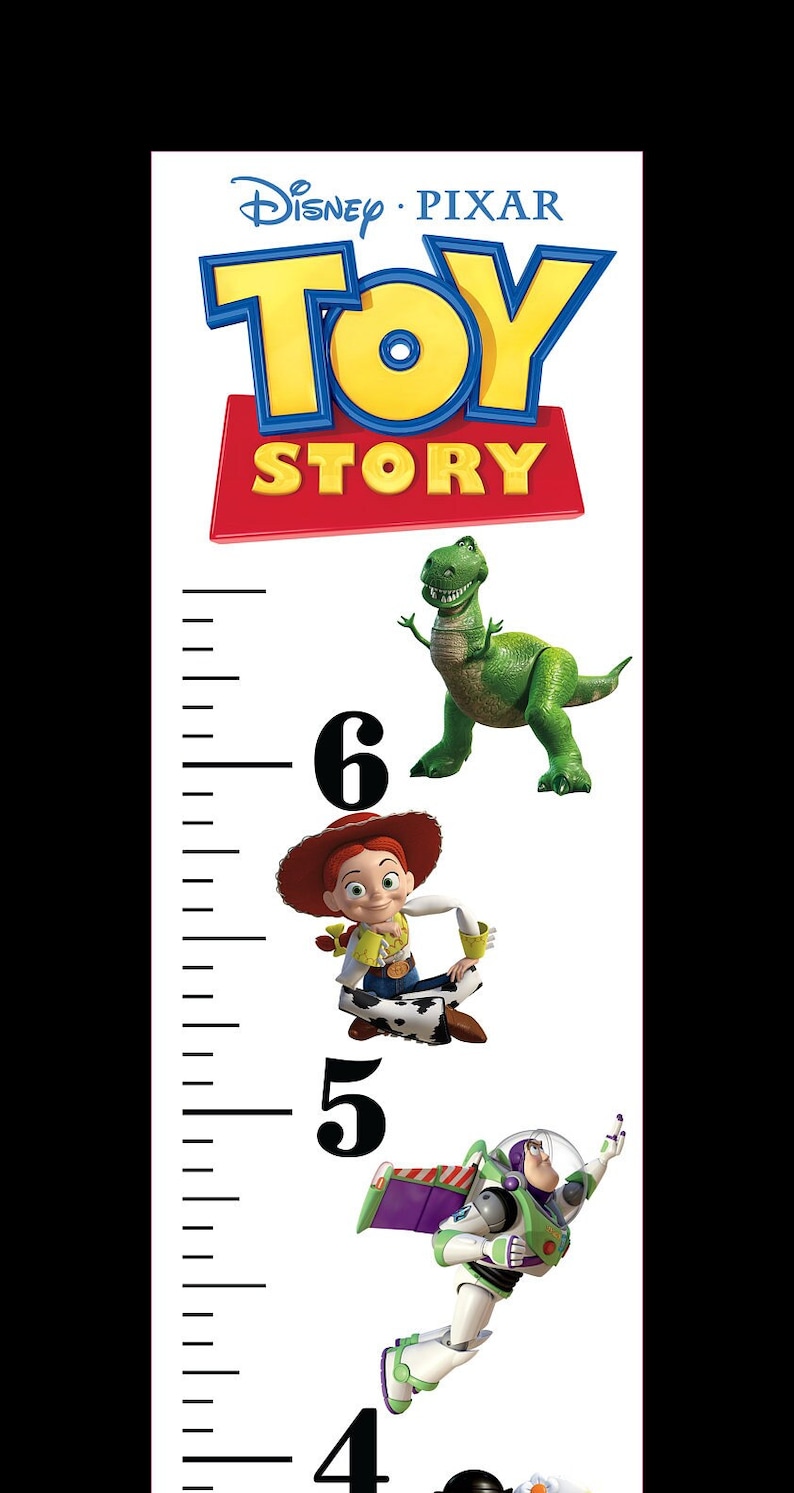 Toy Story 6FT Life Size Growth Chart - Etsy