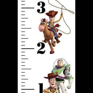 Toy Story 6FT Life Size Growth Chart - Etsy