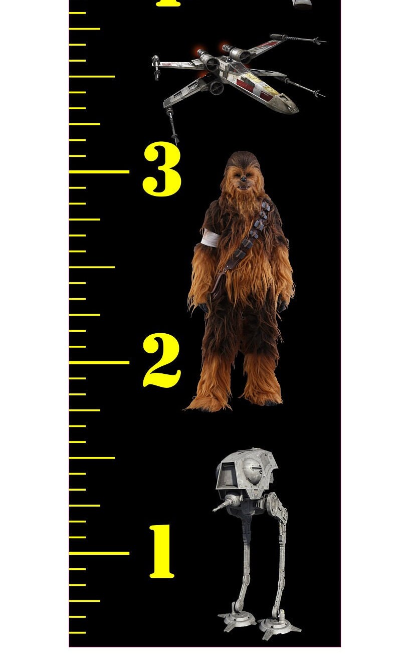 Star Wars 6FT Life Size Growth Chart - Etsy