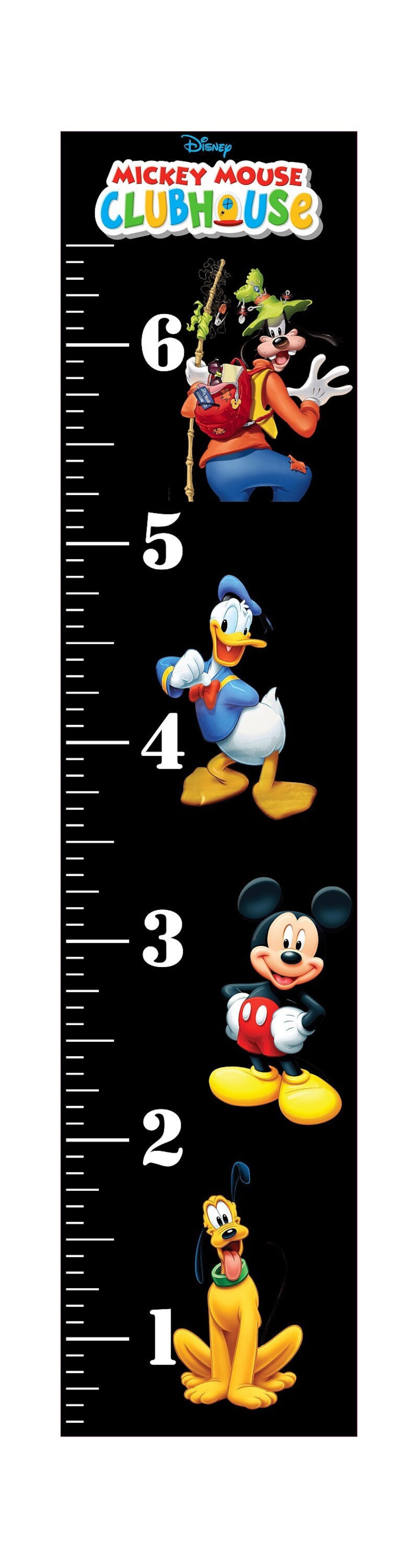 Mickey Mouse Club House 6ft Life Size Growth Chart - Etsy