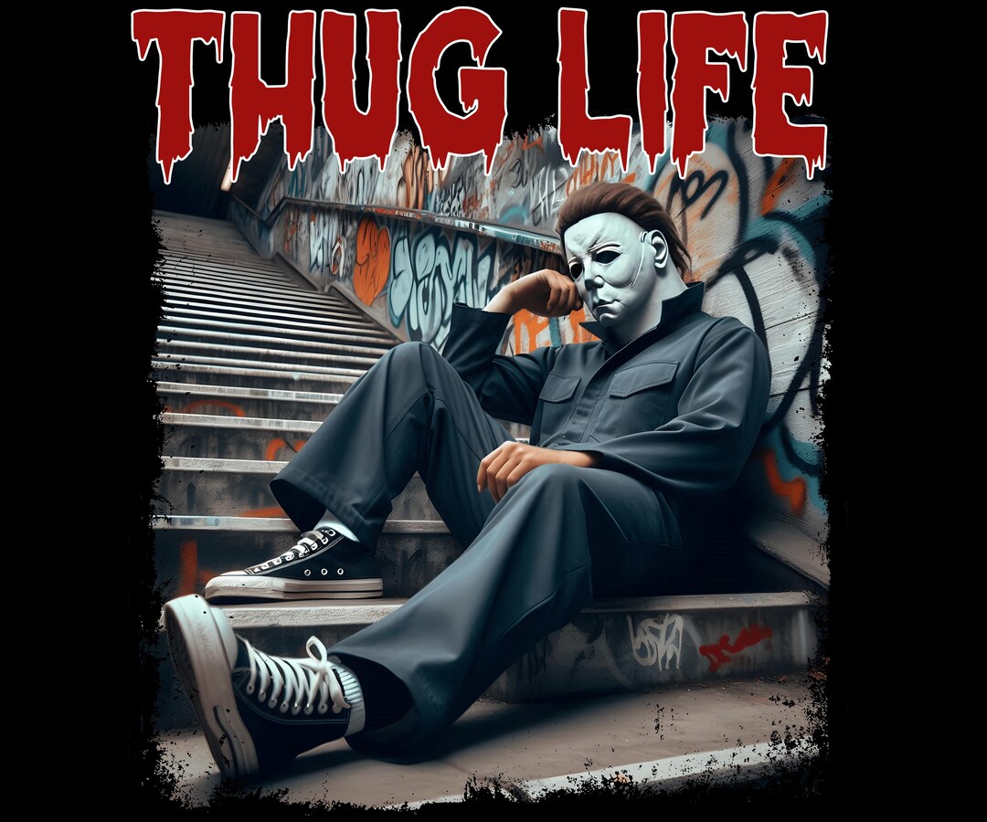 Thug Life Horror T-shirt - Etsy