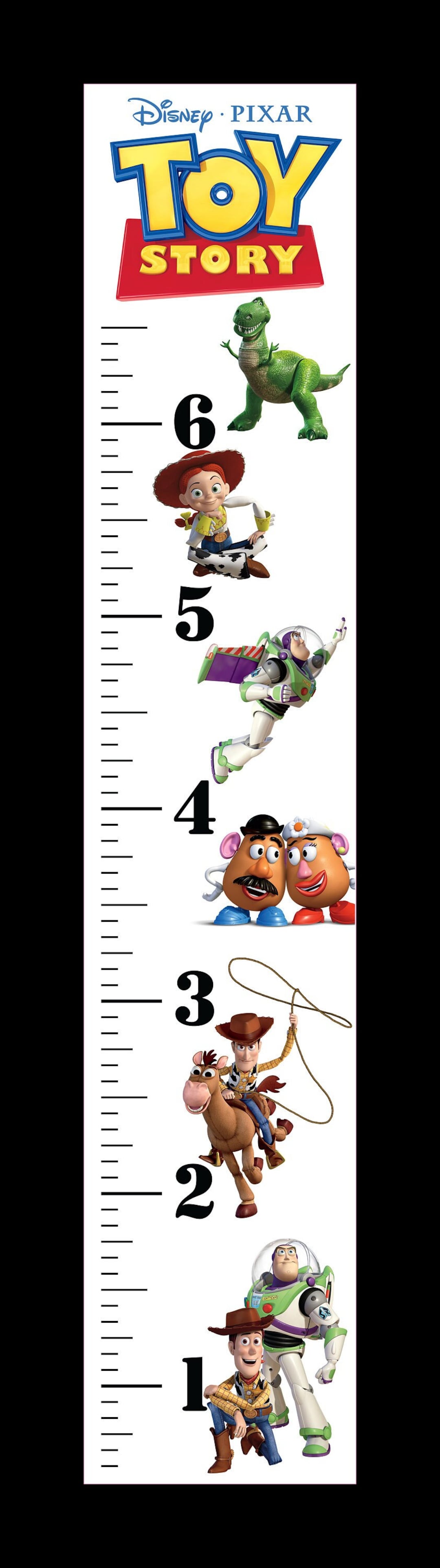 Toy Story 6FT Life Size Growth Chart - Etsy