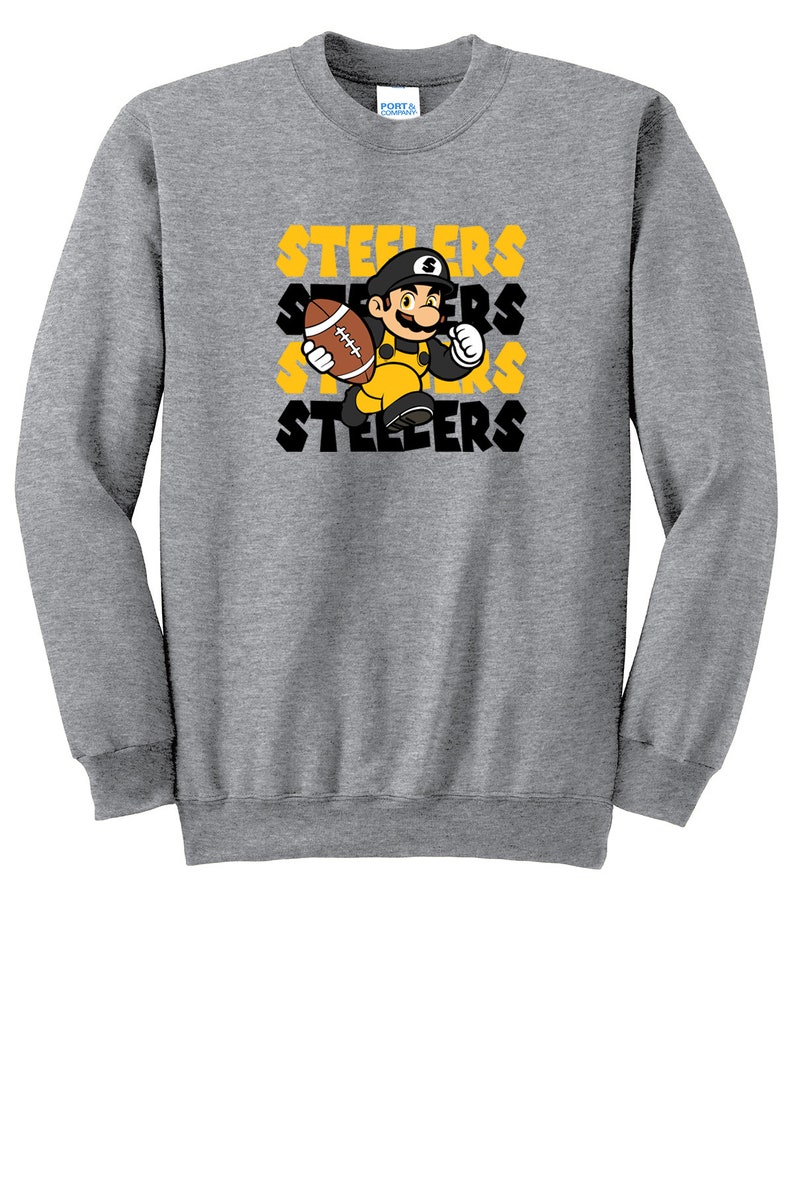 Pittsburgh Steelers Super Mario Sweatshirt - Etsy