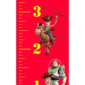 Toy Story 6FT Life Size Growth Chart - Etsy