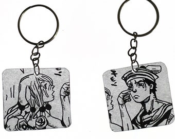 Luffy and Zoro Matching Keychains - Etsy