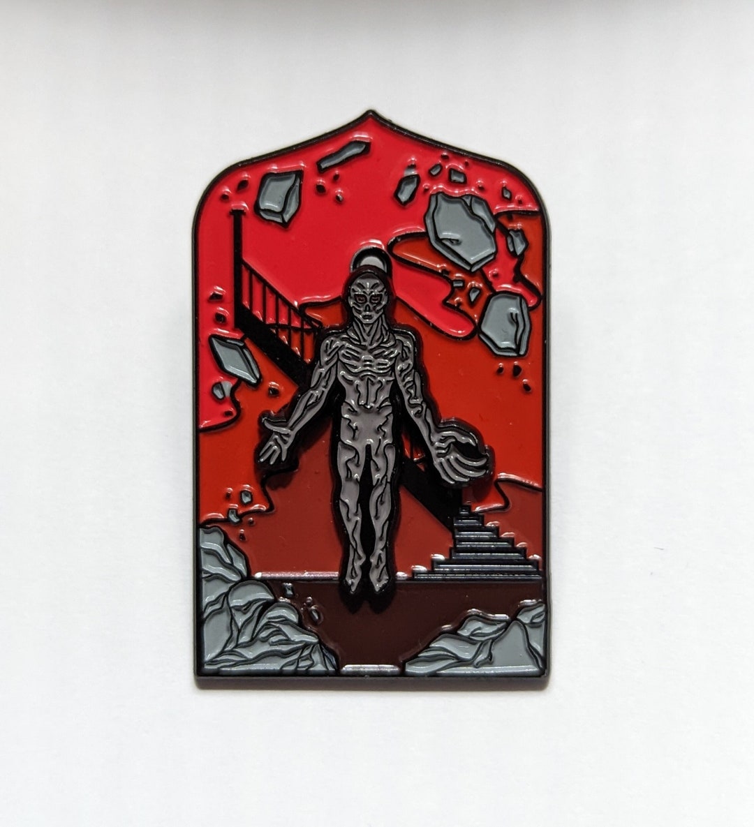 Stranger Things Floating Vecna Slider Enamel Pin - Etsy