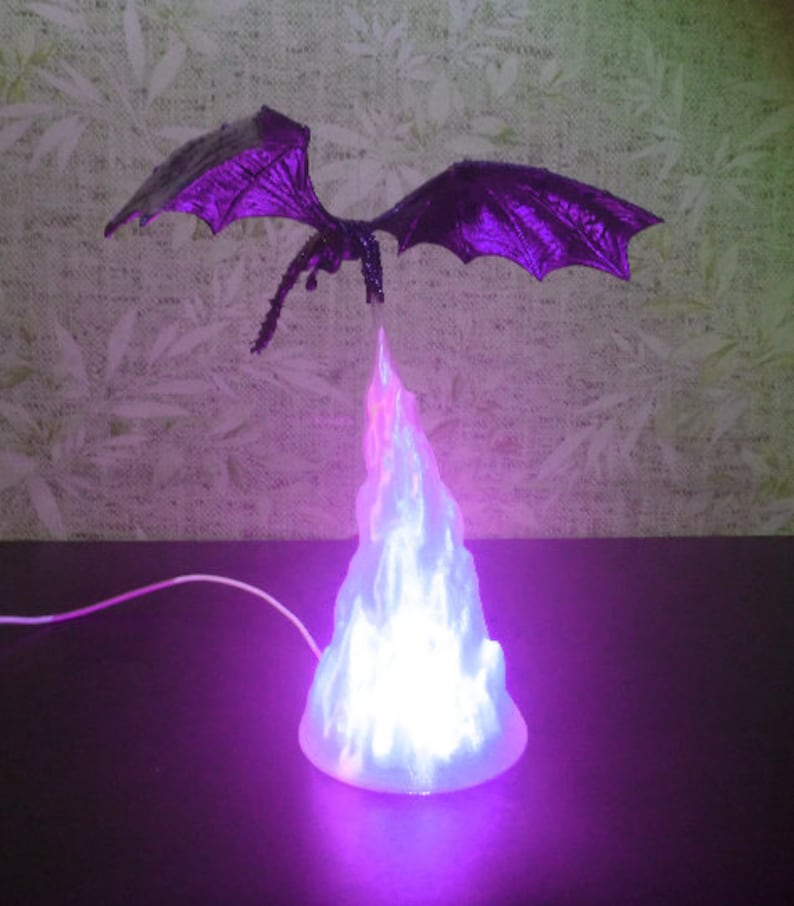 Color Changing Fire Breathing Dragon Lamp - Etsy