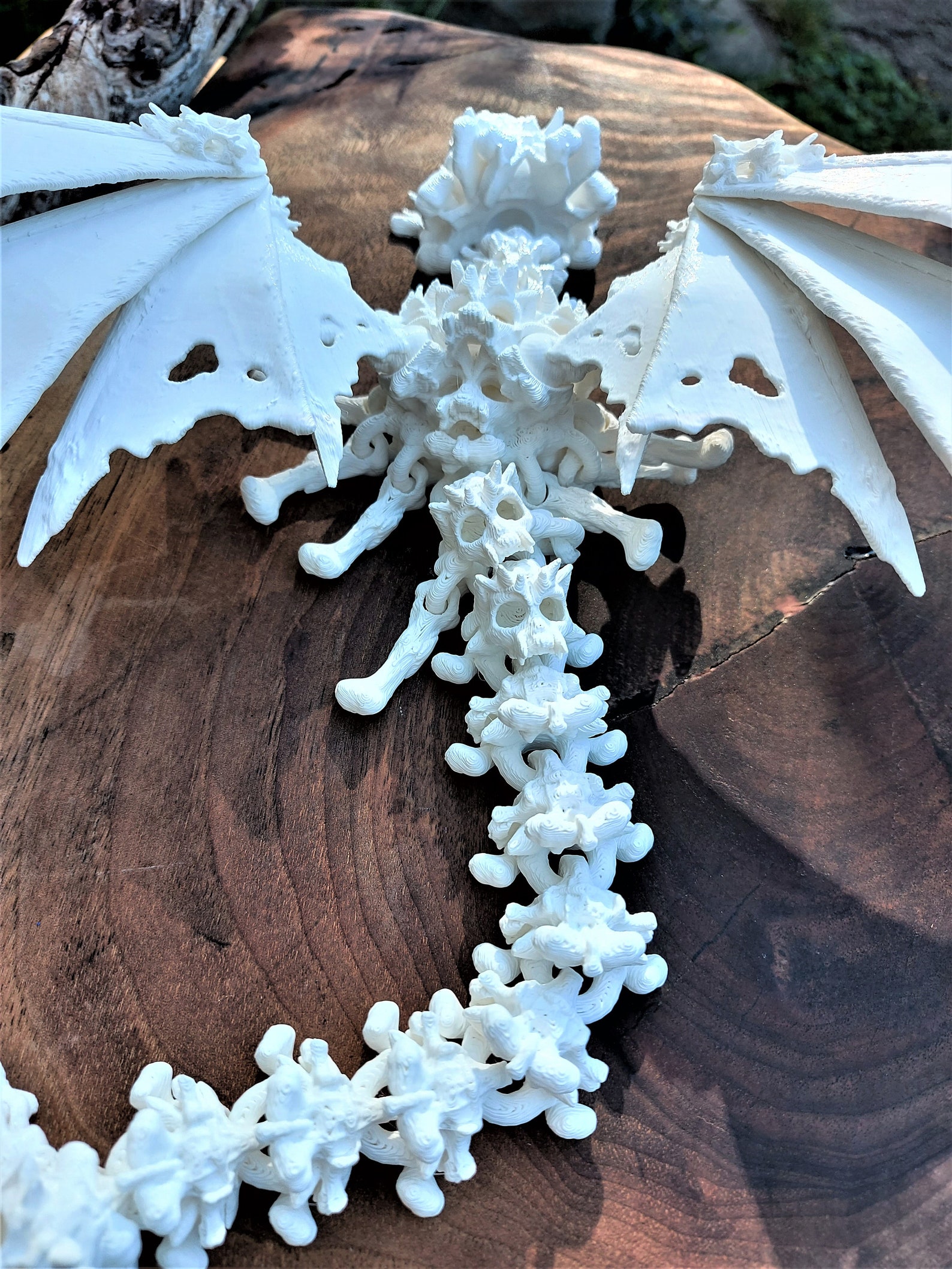 Undead Articulated Winged Hollow Bone Skull Dragon - Etsy
