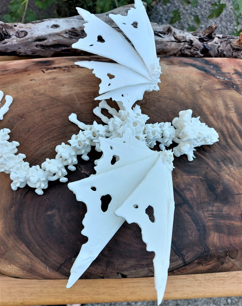 Undead Articulated Winged Hollow Bone Skull Dragon - Etsy