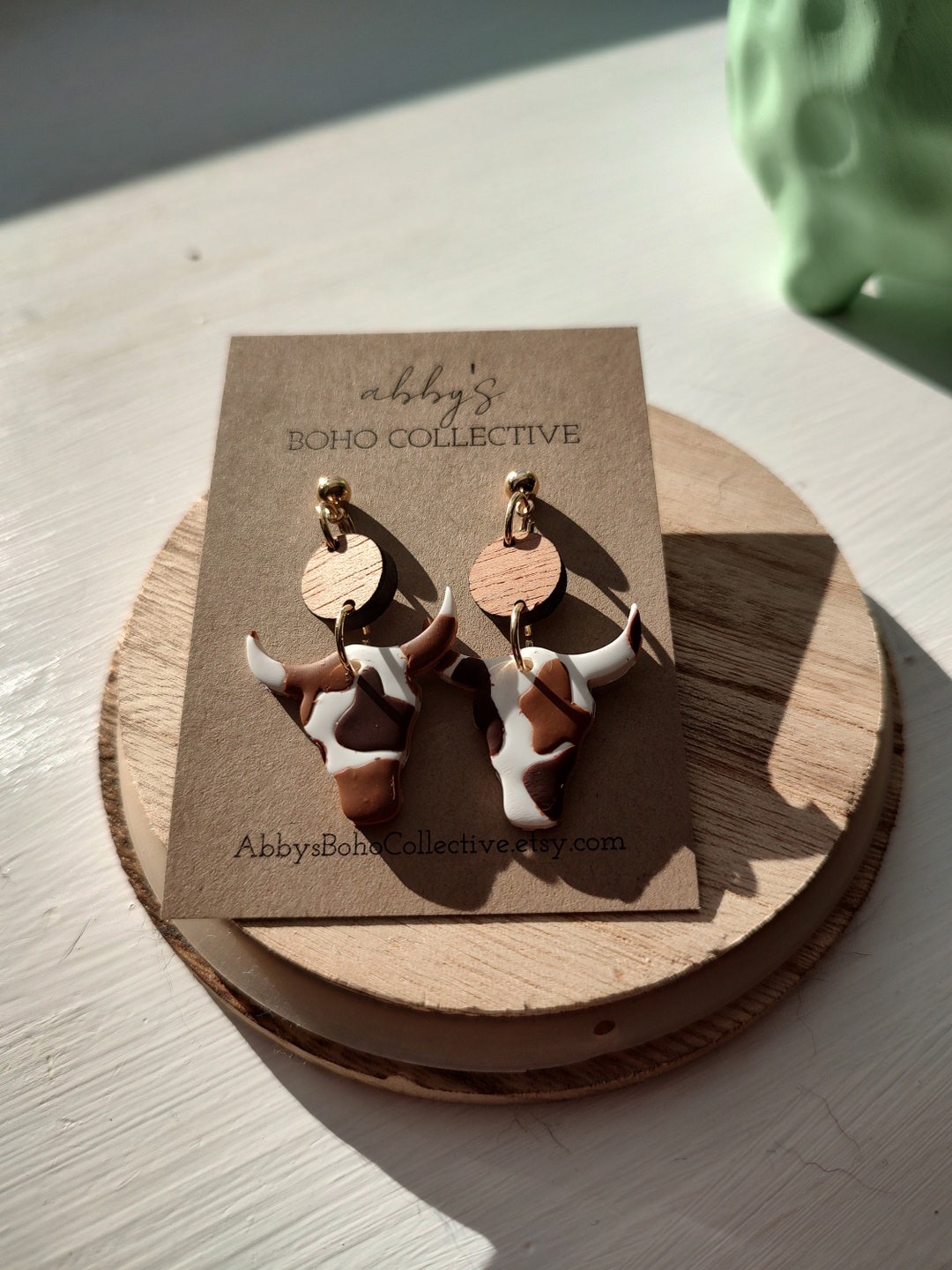 Cow Print Bull - Etsy