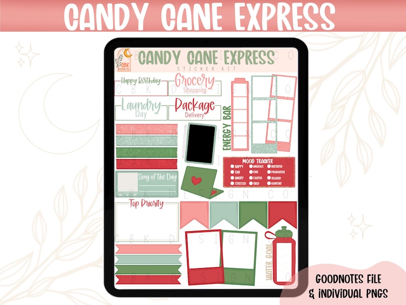 December Digital Sticker Kit- 2024 - Goodnotes Files & Pngs- Digital ...