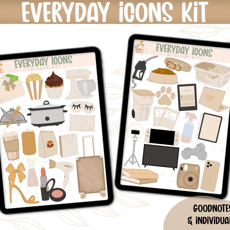 Neutral Stickers - Etsy