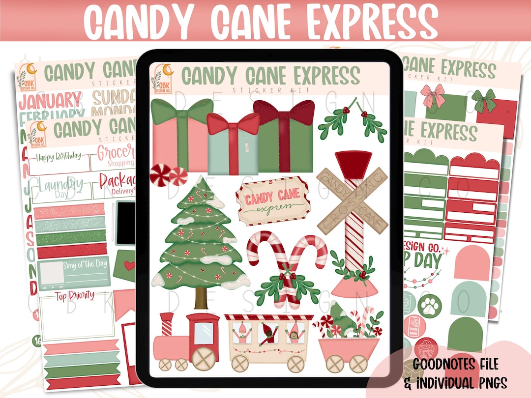 December Digital Sticker Kit- 2024 - Goodnotes Files & Pngs- Digital ...