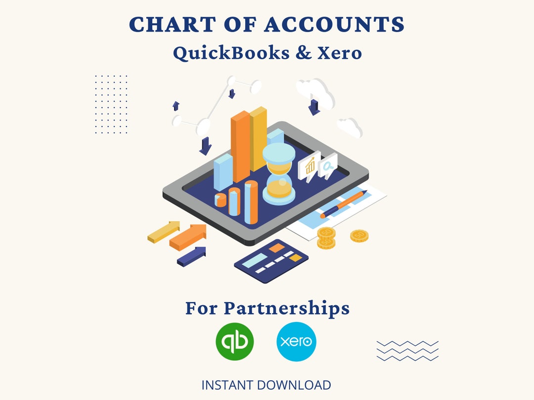 Partnership & LLC Chart of Accounts Template Quickbooks Online and Xero ...