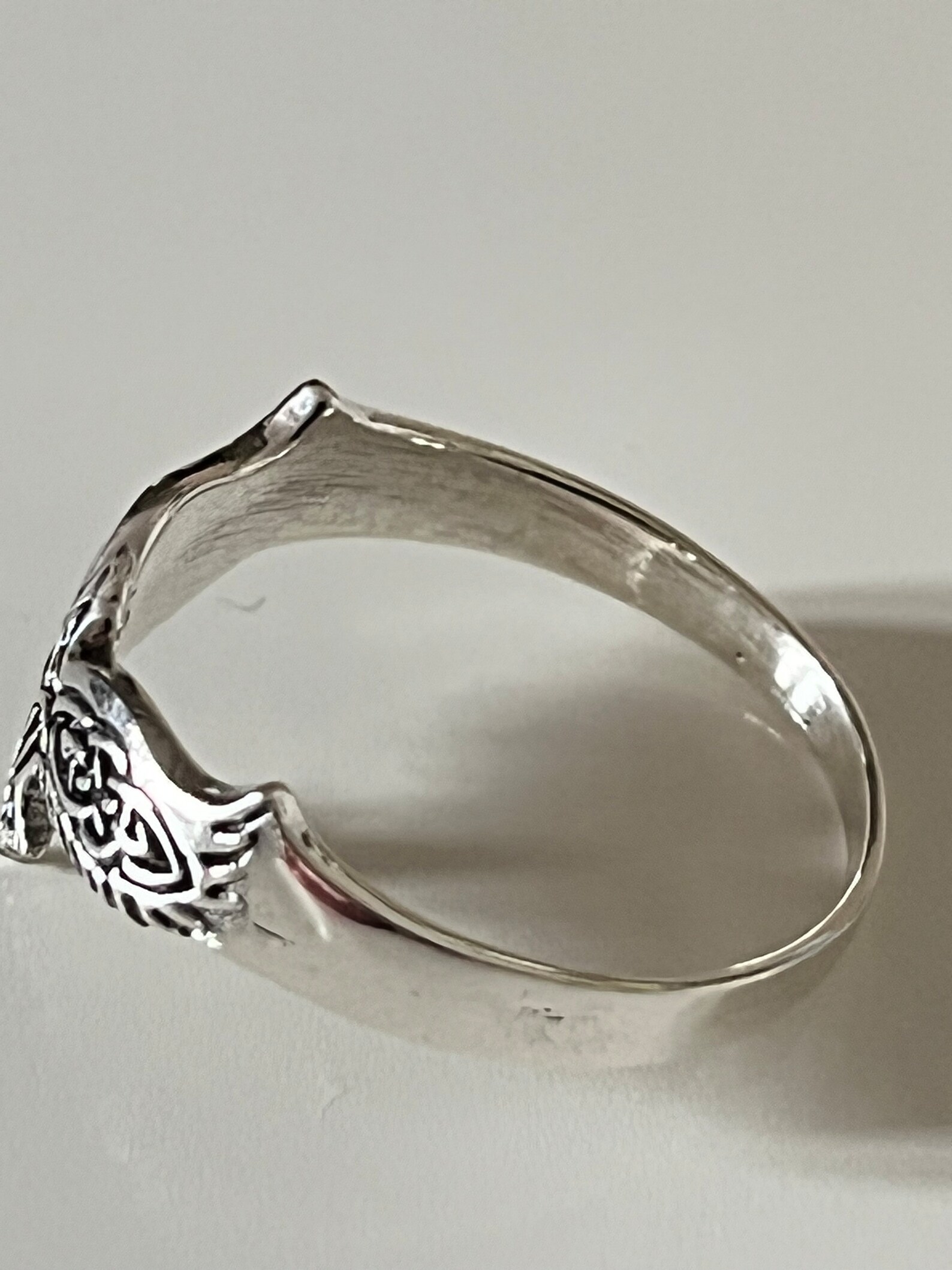 Sterling Silver Celtic Raven Ring - Etsy