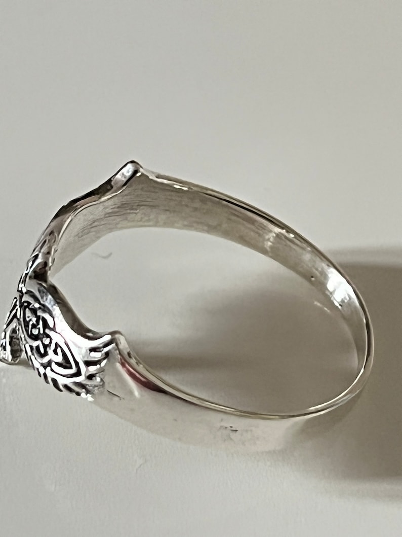 Sterling Silver Celtic Raven Ring - Etsy