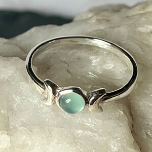 Sterling Silver Triple Moon Ring With Gemstone - Etsy