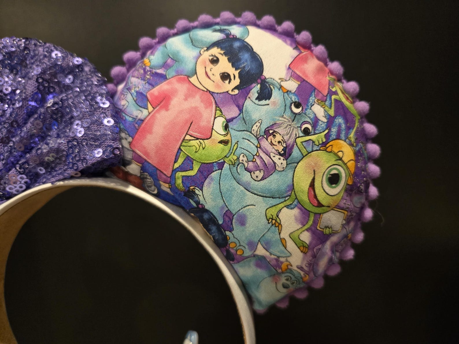 Monster's Inc Boo Mickey Mouse Minnie Mouse Ears - Etsy