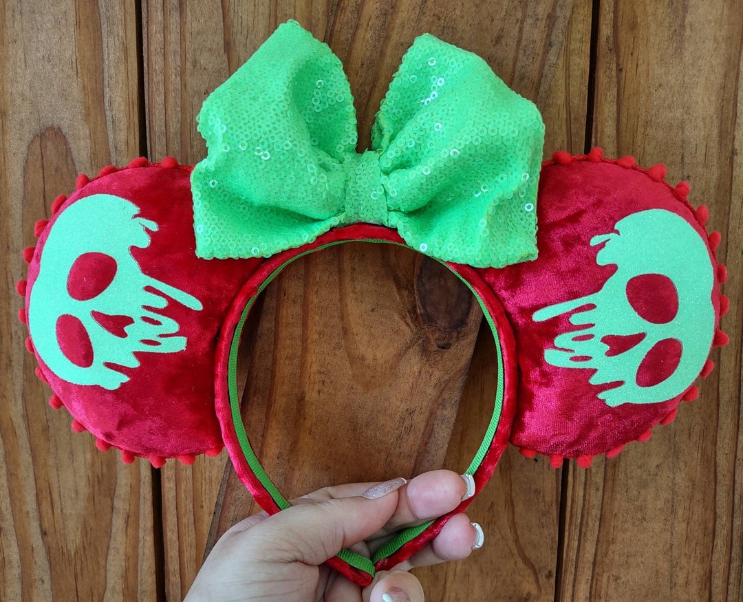 Evil Queen Poison Apple Mickey Mouse Minnie Mouse Ears - Etsy