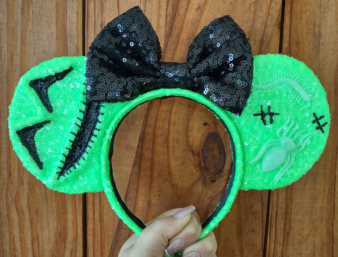 Oogie Boogie Green Glowing Mickey Mouse Minnie Mouse Ears - Etsy
