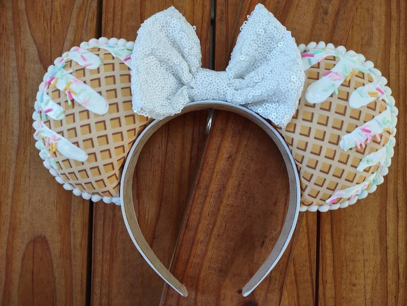 Ice Cream and Sprinkles Ears Mickey Mouse Minnie Mouse Ears - Etsy