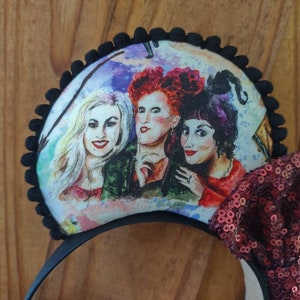 Hocus Pocus Mickey Mouse Minnie Mouse Ears - Etsy