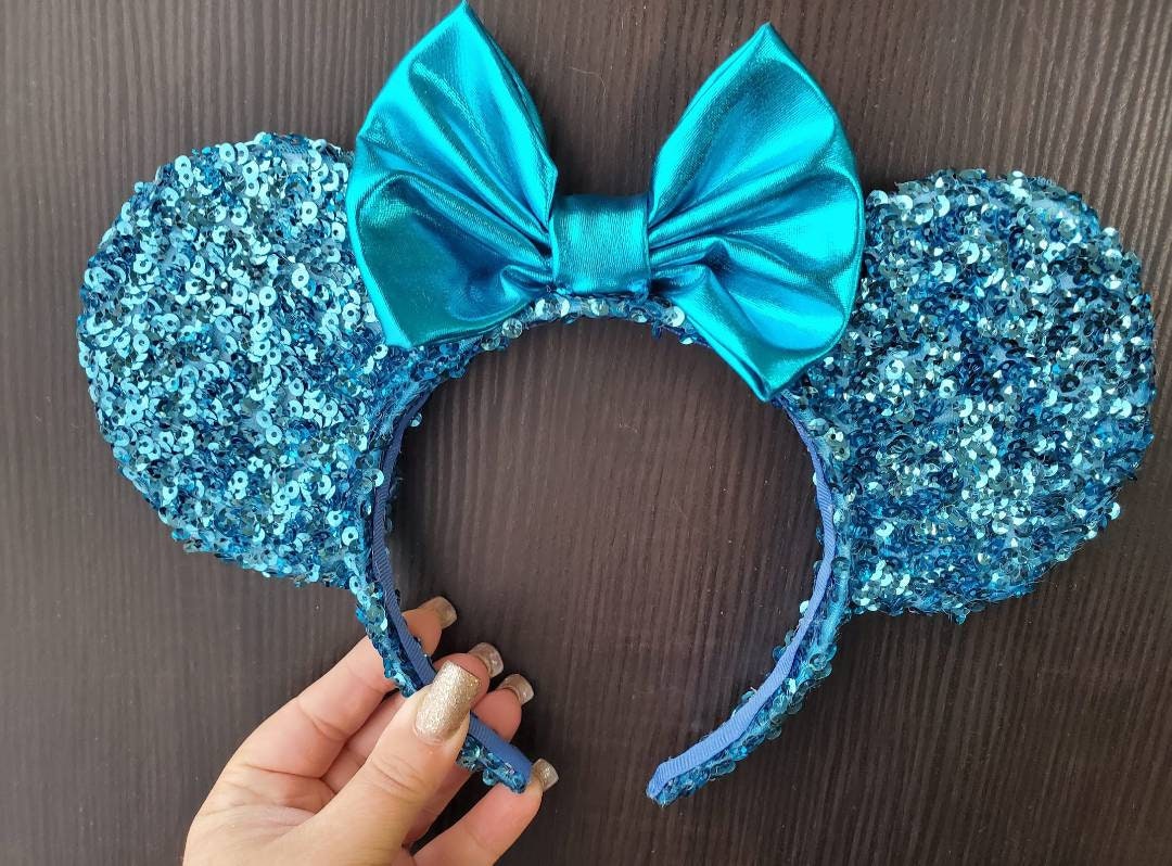 Turquoise Mickey Mouse Minnie Mouse Ears - Etsy