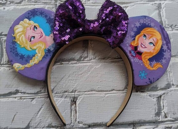 Disney Frozen Elsa and Anna Mickey Mouse Minnie Mouse Ears - Etsy