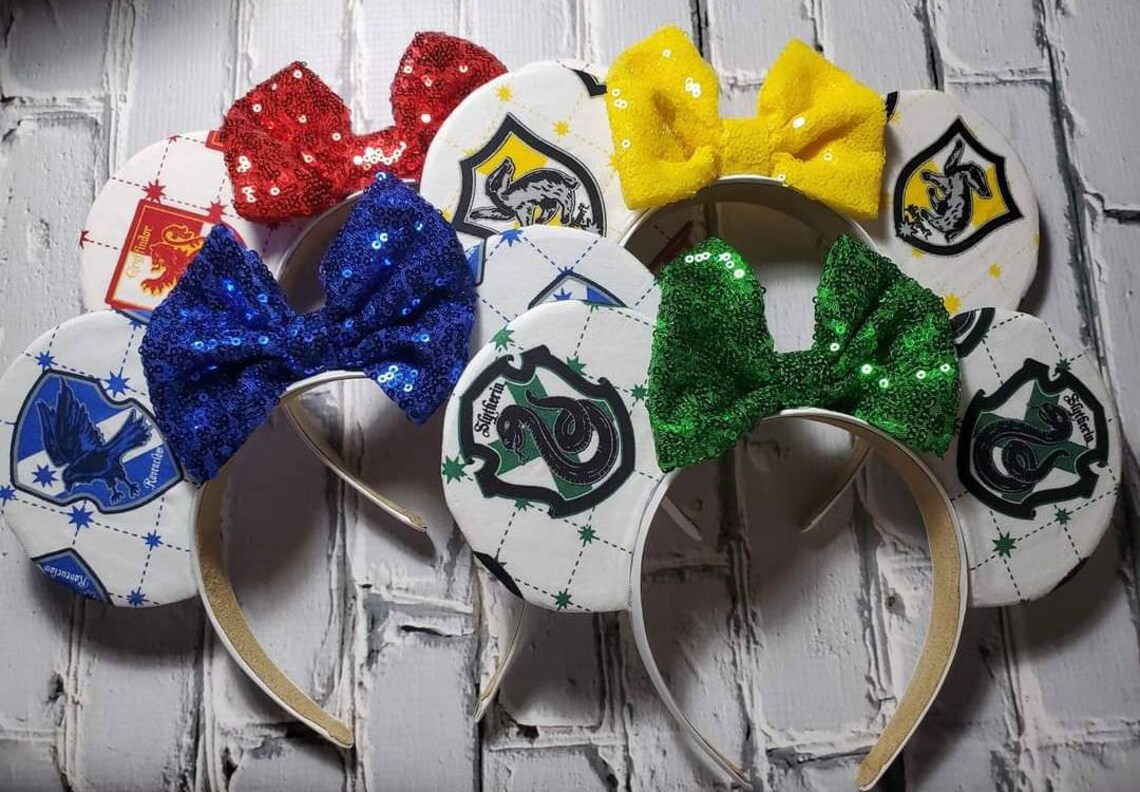 Harry Potter House Mickey Mouse Minnie Mouse Ears - Etsy