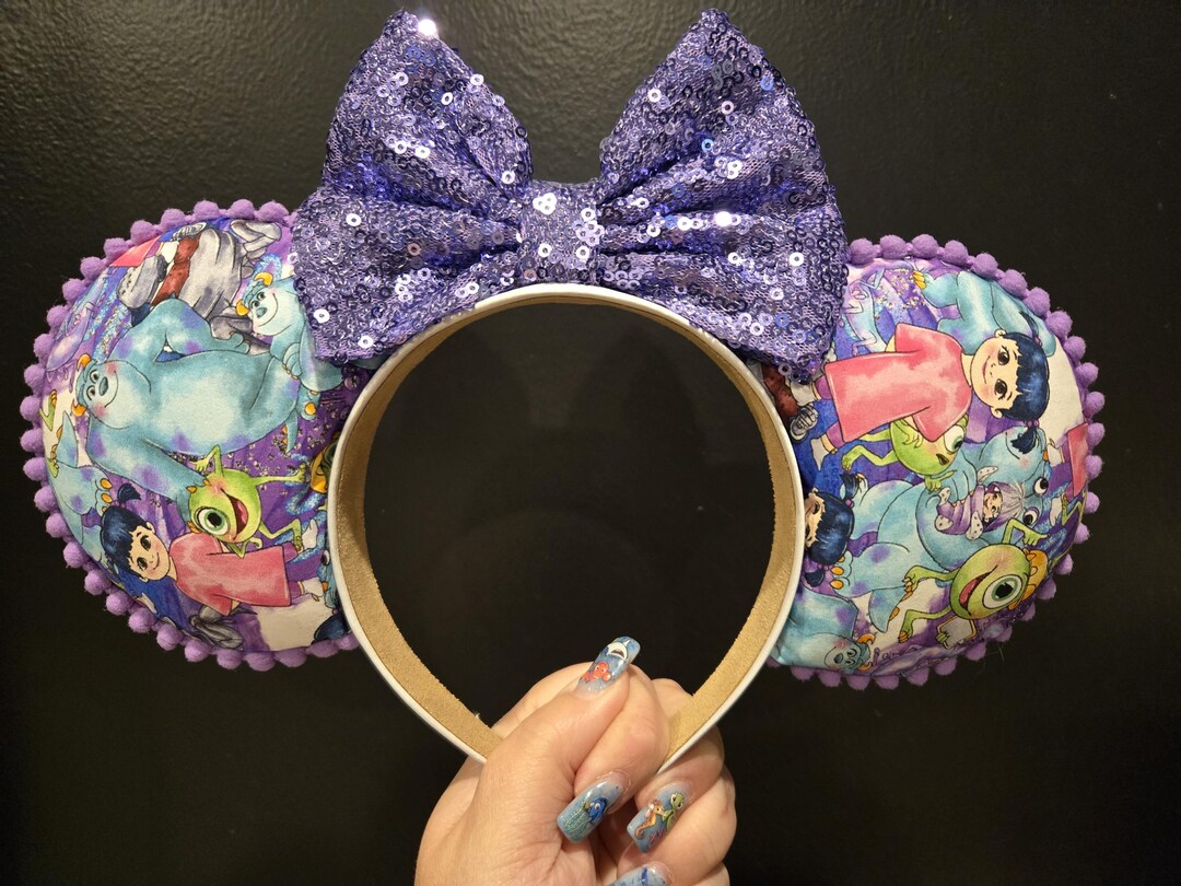Monster's Inc Boo Mickey Mouse Minnie Mouse Ears - Etsy