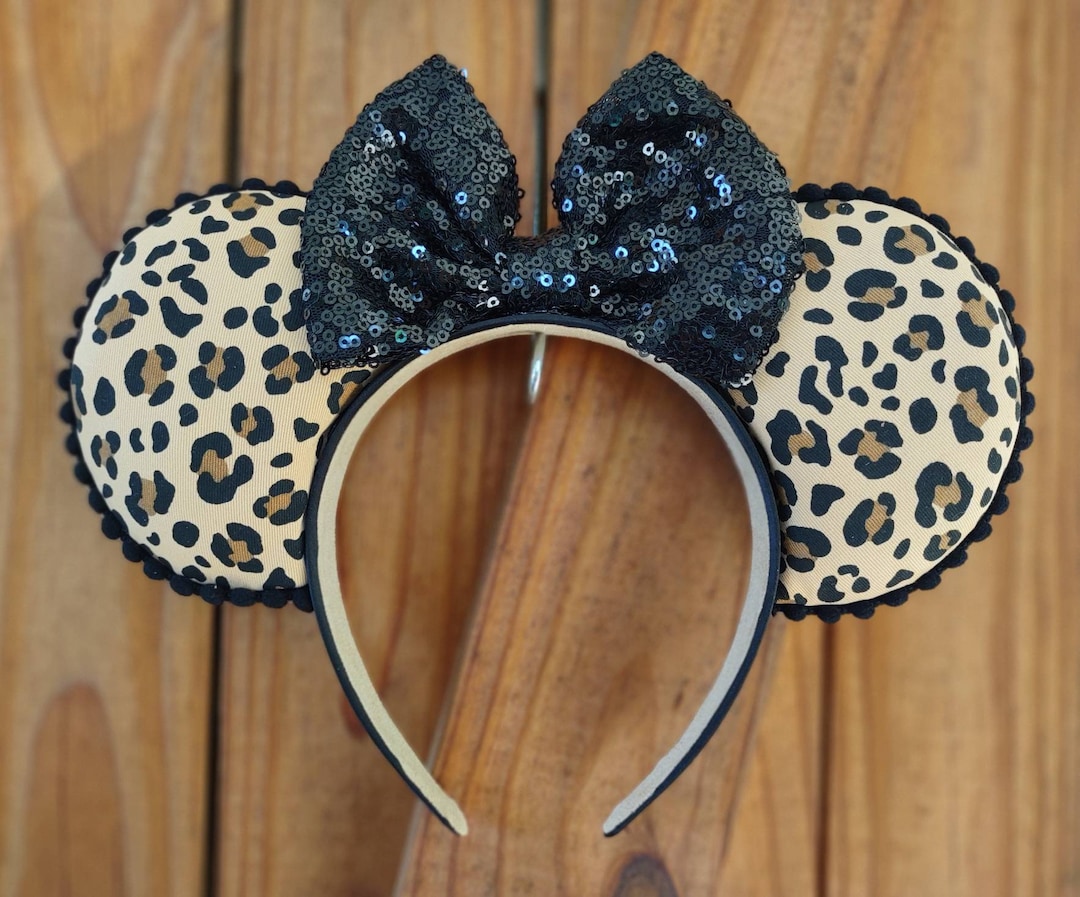 Leopard Print Mickey Mouse Minnie Mouse Ears - Etsy