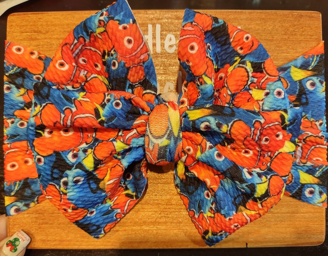 Finding Nemo Dory and Nemo Messy Bow Headwrap - Etsy